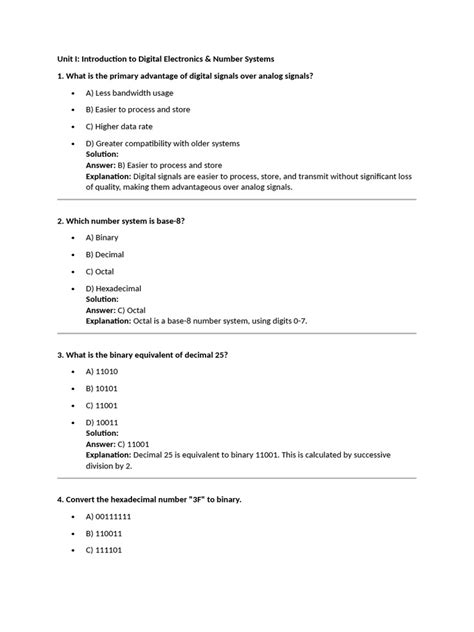 Ece23d Mcqs Pdf Binary Coded Decimal Logic Gate