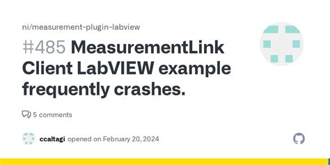 Measurementlink Client Labview Example Frequently Crashes · Issue 485