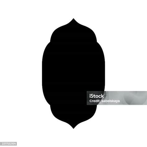 전통적인 아랍 창 동양 모양 이슬람 라마단 디자인 벡터 프레임 이슬람 사원 아치 테두리 검은 실루엣 0명에 대한 스톡 벡터 아트 및 기타 이미지 Istock