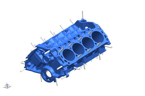 Ford 302w V8 Block — Bremar Automotion 3d Scan Store