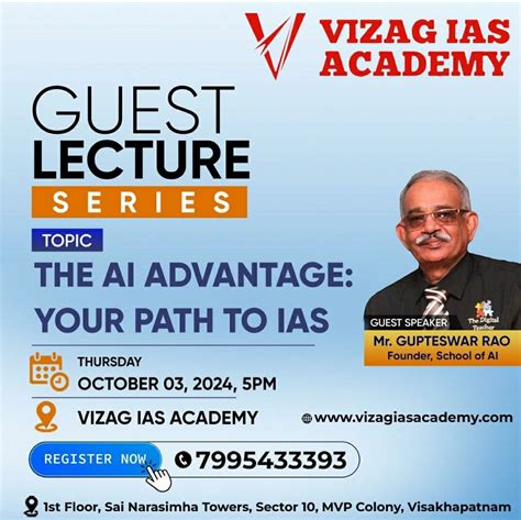 Am Invited To Present On Ai By The Director Ias Academy Visakhapatnam Successfully Delivered