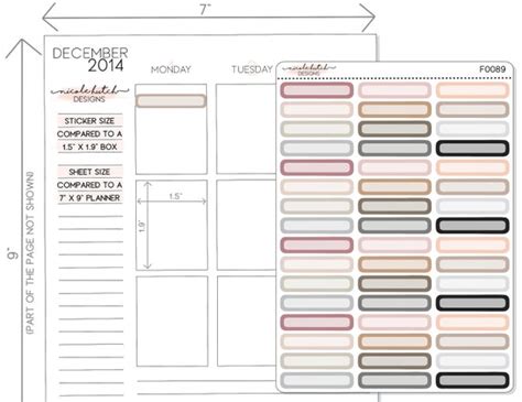 Skinny Label Planner Stickers Functional Planner Stickers Budget
