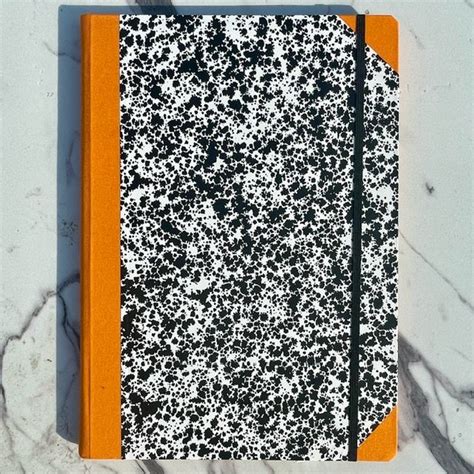 Emilio Braga Notebook Peb Cloud White Cover Orange Spine