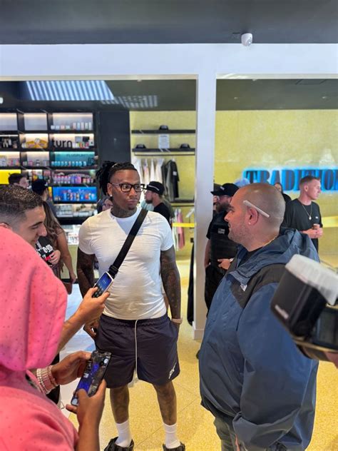 Berner And Moneybagg Yo Spark Up At Traditionals Lax Grand Opening