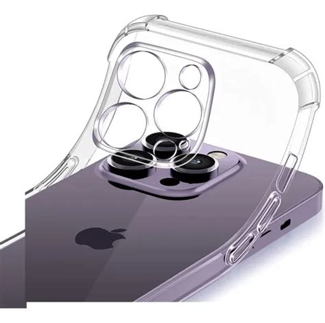 Funda Para iPhone Transparente Reforzada Protege Cámaras