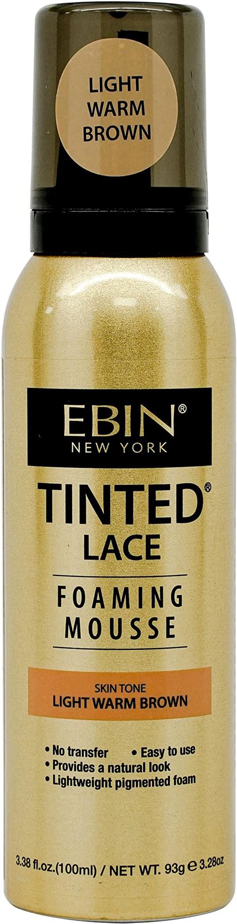 Ebin New York Tinted Lace Foaming Mousse Light Warm Brown