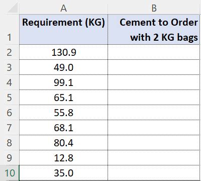 Round Up To The Nearest Whole Number In Excel Formulas