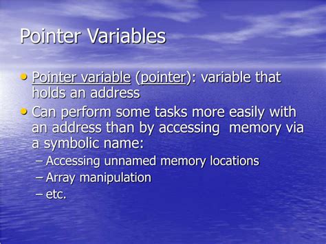 Ppt Chapter 9 Pointers Powerpoint Presentation Free Download Id