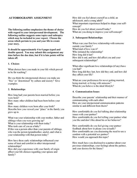 40 Autobiography Examples Autobiographical Essay Templates