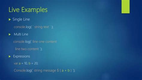 4 template strings es6 ppt