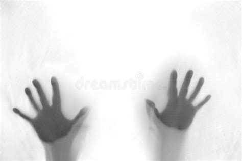 Eerie Blurry Hands Of People As If They Have Been Trapped Behind Glass