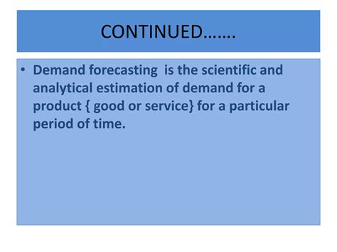Demand Forecasting Ppt PPTX