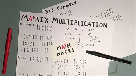 Matrix Multiplication Easier Method YouTube