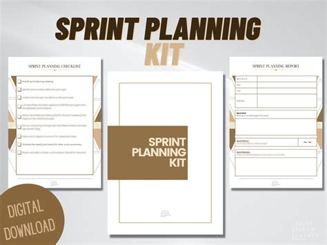 Agile Scrum Sprint Planning Kit Sprint Planning Meeting Guide Project Management Sprint