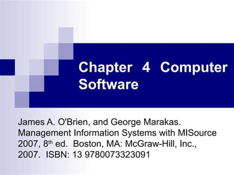 1603701618 Ch 4 Computer Software Software Ppt