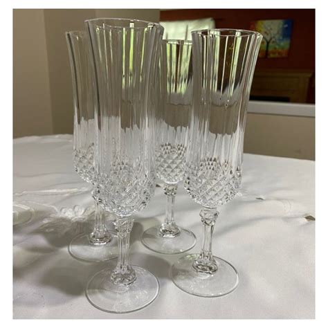 Luminarc Crystal Large Wine Glasses 7 Vintage Glasses France Darque