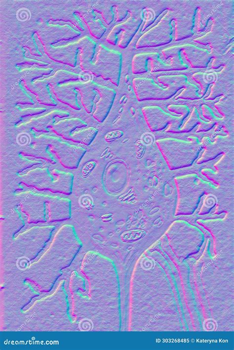 A Motor Neuron Structure Illustration Stock Illustration