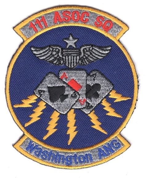Usaf Air Force Patch 111th Air Support Operations Center Squadron