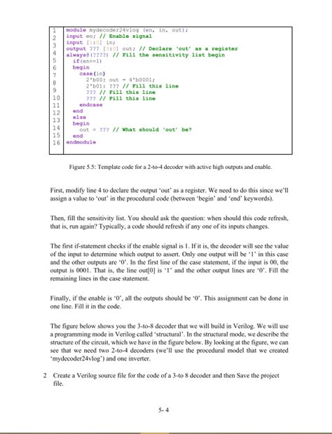 Solved This Lab 5 Decoder And It Has 3 Parts To It