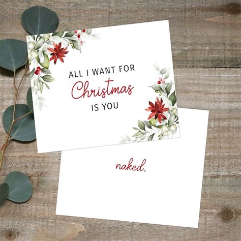 Sexy Christmas Card Etsy