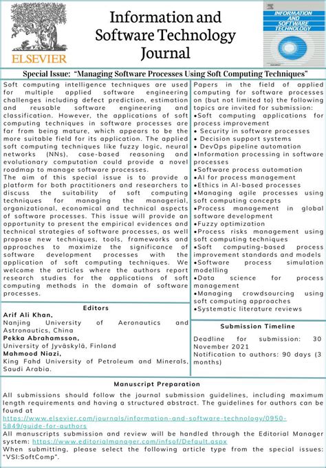 Arif Ali Khan On Linkedin Cfp We Are Managing A Special Issue In