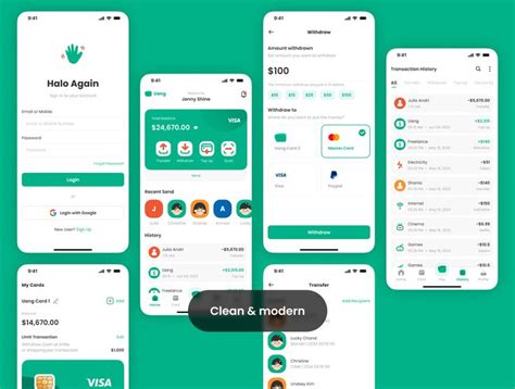 Uang Mobile Banking App Ui Kit