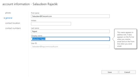 How To Change The Display Name Of A User In Office SharePoint Diary