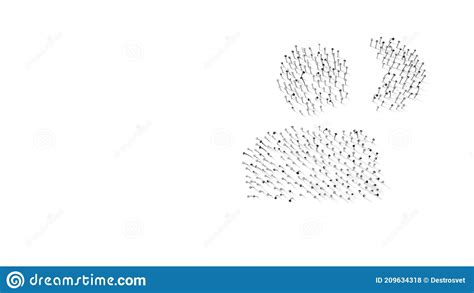 3d Rendering Of Nails In Shape Of Symbol Of Portraits Camera With