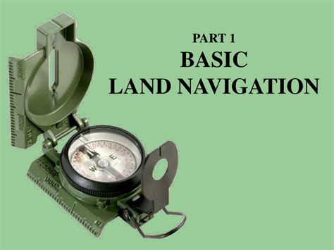 Ppt Part 1 Basic Land Navigation Powerpoint Presentation Id 678744