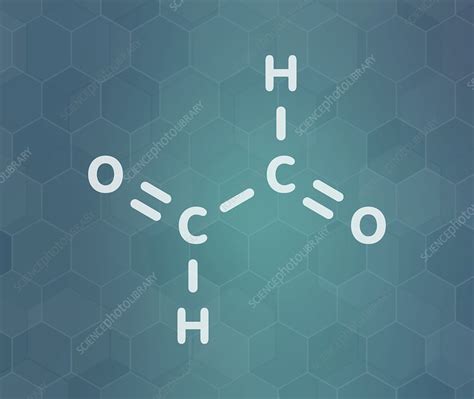 Glyoxal Dialdehyde Molecule Illustration Stock Image F030 5723 Science Photo Library