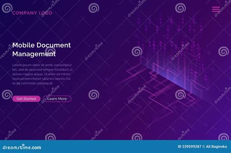 Big Data Waterfall Streams Of Digital Binary Code Stock Vector