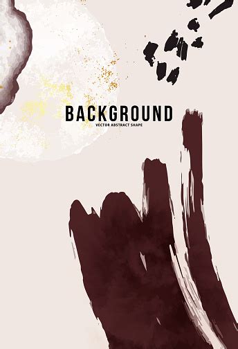 추상 모양 어두운 기하학적 포스터 최소한의 요소 배너 손으로 그린 낙서 잉크 방울 벽 장식 엽서 포스터 또는 브로셔 를 위한 디자인 광고에 대한 스톡 벡터 아트 및 기타