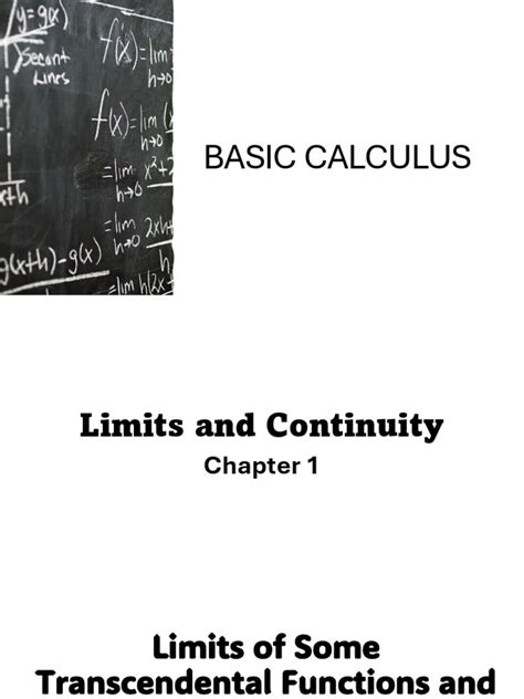 Some Special Limit Pdf Function Mathematics Exponential Function