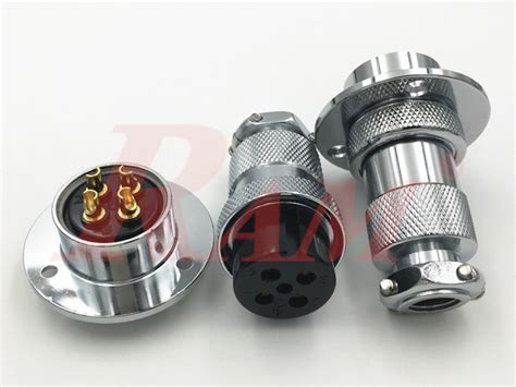 Gx25 4 Pole Metal Male Female Panel Chassis Connector Ram Electronics