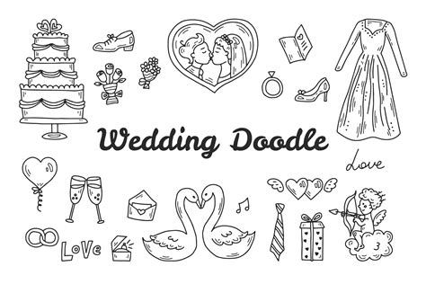 Wedding Party Clipart Black And White
