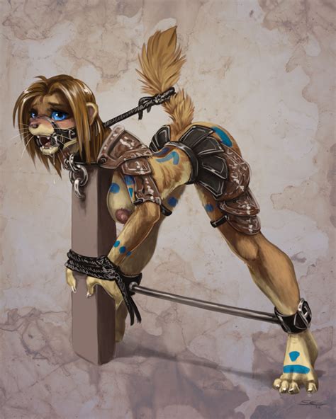 Rule 34 Anthro Bdsm Bent Over Blue Eyes Blush Bondage Bound Breasts