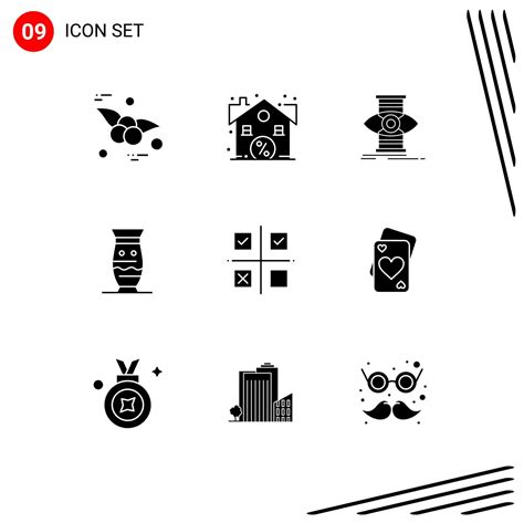 Set Of 9 Modern Ui Icons Symbols Signs For Business Indian Success