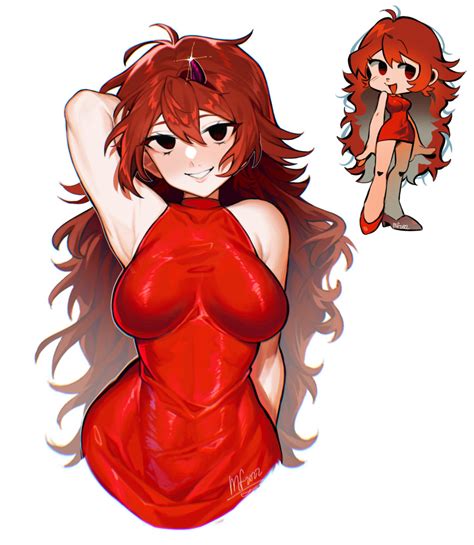 Rule 34 Breasts Female Friday Night Funkin Girlfriend Friday Night Funkin Long Hair Looking