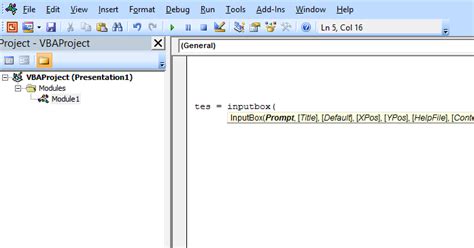 Tutorial Vba Powerpoint Membuat Kotak Input Inputbox Vba Powerpoint Supervba