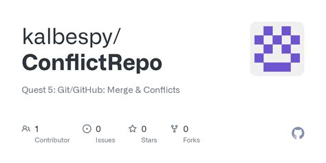 Github Kalbespyconflictrepo Quest 5 Gitgithub Merge And Conflicts