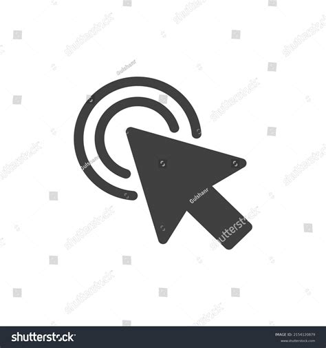 Click Select Press Push Pointer Cursor Stock Vector Royalty Free 2154120879 Shutterstock