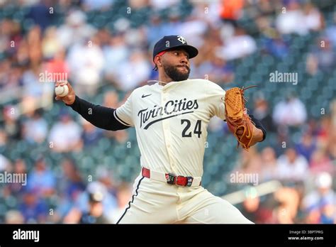 Minneapolis Mn Usa Simeon Woods Richardson 24 Of The Minnesota Twins Pitches In The First