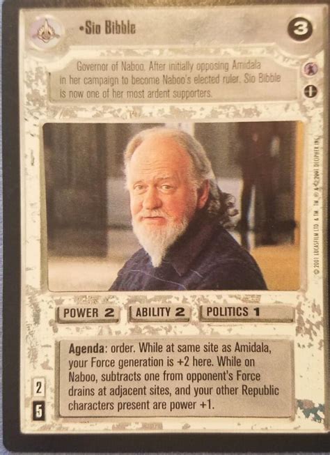 Sio Bibble Prices Star Wars Ccg Reflections Iii Star Wars Cards