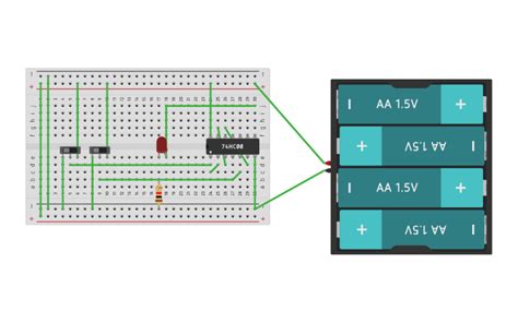 Circuit Design Nor Gate Using Nand Tinkercad