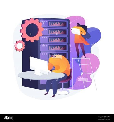 Big Data Storage Abstract Concept Vector Illustration Stock Vector