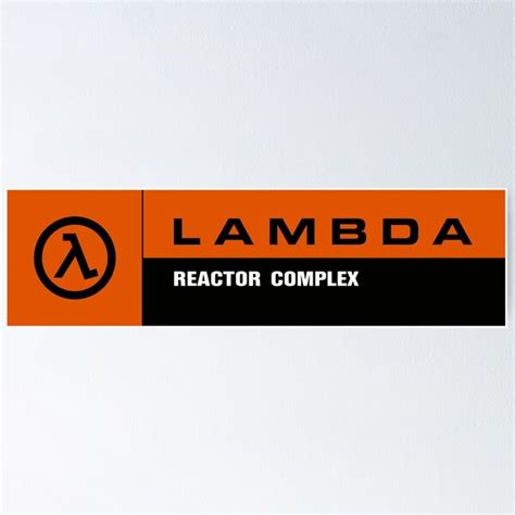 Half Life Lambda Complex Reactor Complex Signage Orange Goty