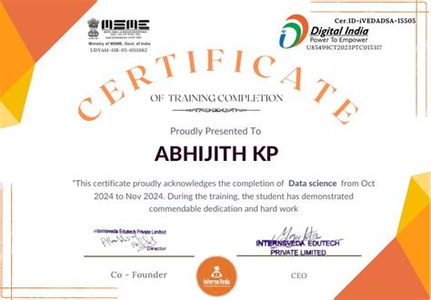 Datascience Internshipexperience Digitalindia Msme Learningjourney