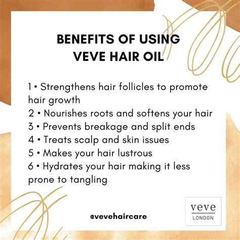 Veve Haircare - Benefits you'll get from Veve hair oil: