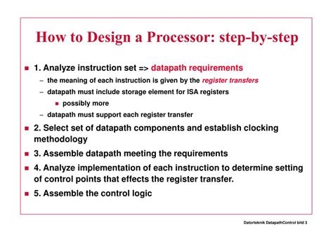 ppt designing a single cycle datapath and datapath control powerpoint