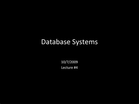 Ppt Database Systems Query Languages And Relational Operators Powerpoint Presentation Id